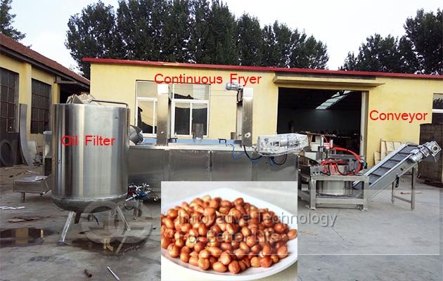 Groundnuts Frying Machine Sold to West Arica