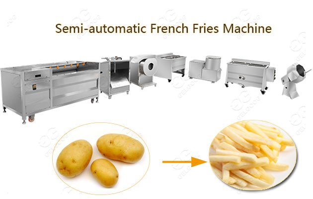 Semi-automatic Frozen French Fries Machine in Turkey